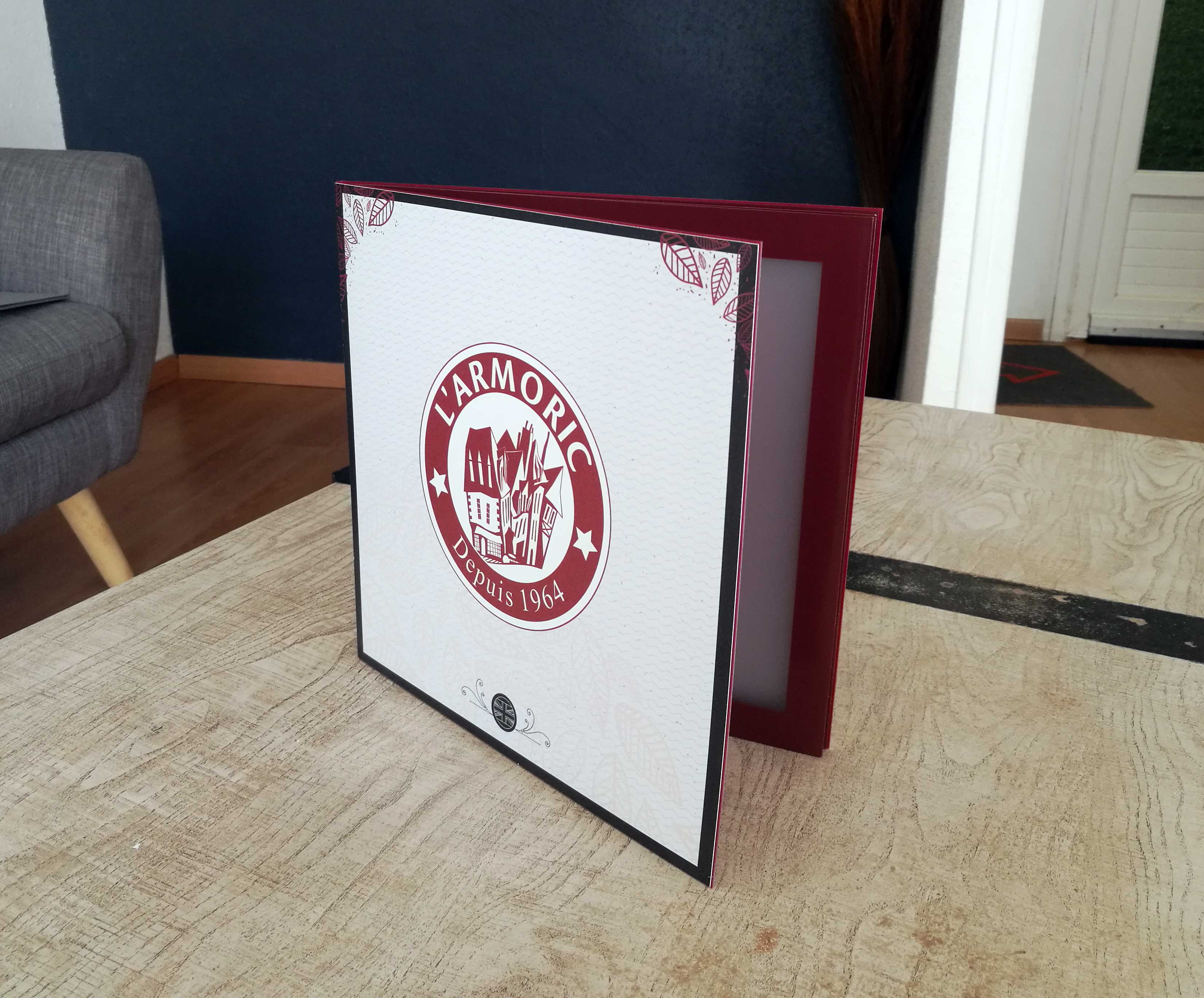 Impression de cartes et menus de restaurant en PVC | porte menu ...